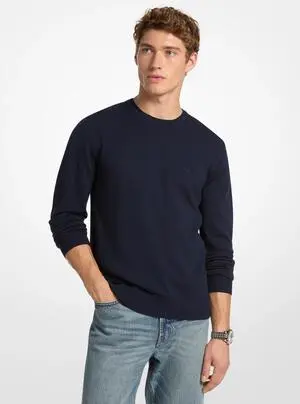 Michael Kors Wool Crew Neck Sweater - Blue