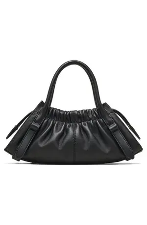 Marc Jacobs The Suede Cristina Small Crossbody Satchel - Black Leather
