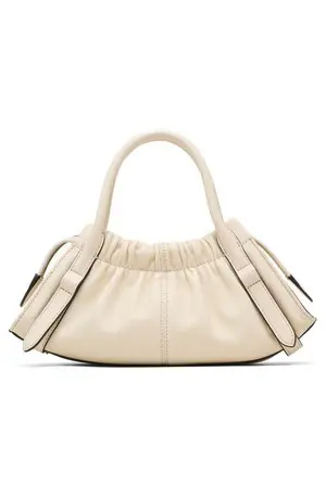 Marc Jacobs The Suede Cristina Small Crossbody Satchel - Ivory