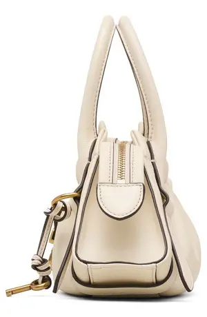 Marc Jacobs The Suede Cristina Small Crossbody Satchel - Ivory