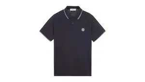 Stone Island Short Sleeve Polo Shirt - Navy Blue