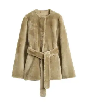 TOTEME Shearling Jacket - Rye