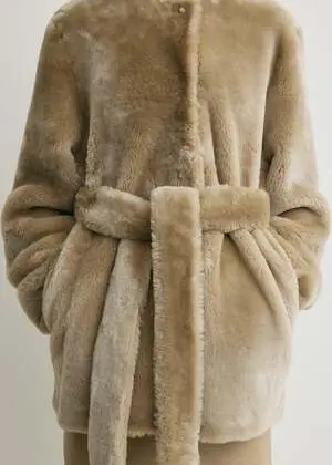 TOTEME Shearling Jacket - Rye