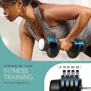 LIFEPRO 25lbs Adjustable Dumbbells
