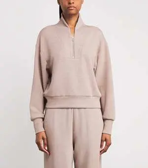 Varley Davidson Quarter-zip Sweatshirt - Brown