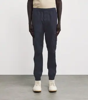 Stone Island Cotton-blend Cargo Trousers - Navy