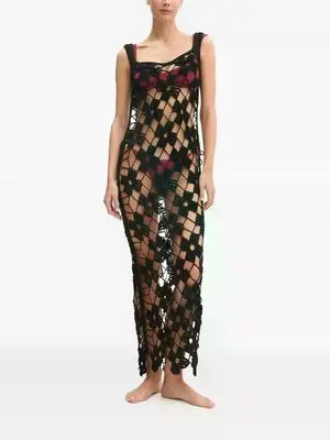 PARAMIDONNA Michelle Crochet Maxi Beach Dress