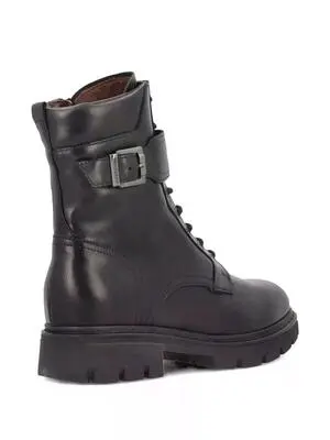 NEROGIARDINI Buckled Lace-up Combat Boots