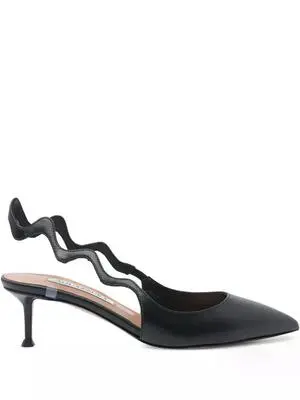 AQUAZZURA Wave-detail Slingback Pumps