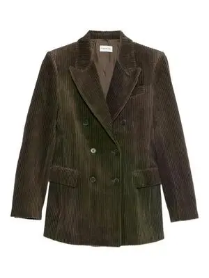 P.a.r.o.s.h Double-breasted Corduroy Blazer