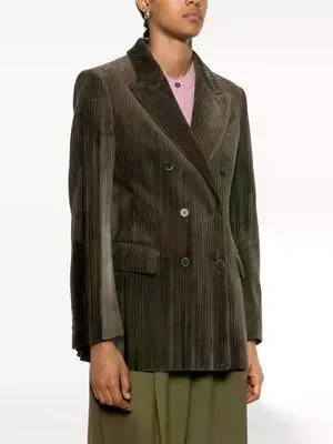 P.a.r.o.s.h Double-breasted Corduroy Blazer