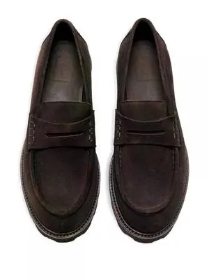 Brioni Penny-strap Suede Loafers