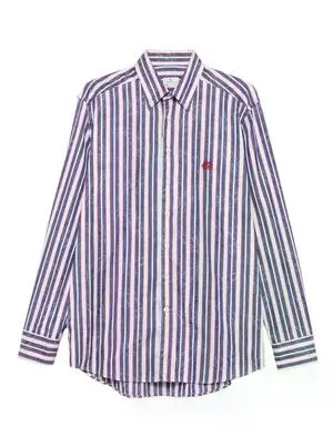 Etro Striped Floral Shirt - Blue