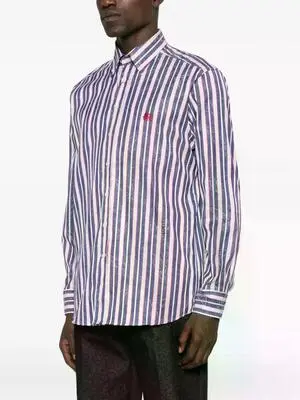 Etro Striped Floral Shirt - Blue