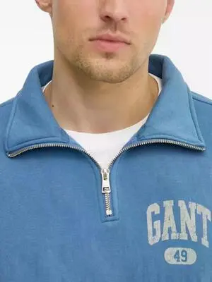 Gant Logo-print Half-zip Sweatshirt