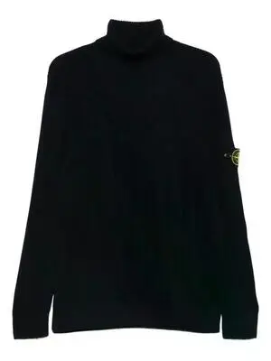 Stone Island Ribbed Turtleneck Sweater