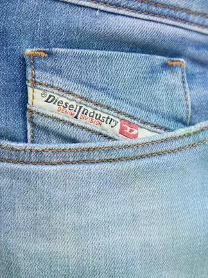 DIESEL Cotton Jeans With Logo Plaque