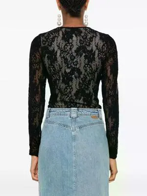 Zimmermann Floral Lace Bodysuit - Black