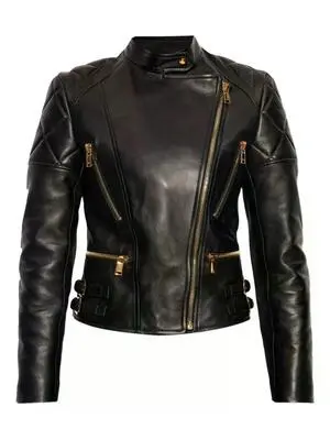 Versace Leather Quilted Jacket