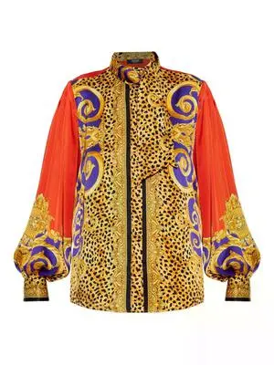 Versace High Neck Blouses
