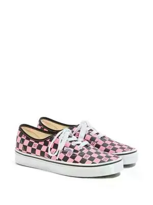 Valentino Garavani X Vans Low-top Fabric Sneakers With Vlogo Checkerboard Print - Pink