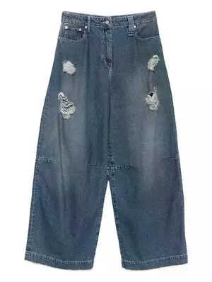 Simone Rocha Distressed Puddle Jeans
