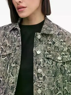 JOOP! Snake-print Denim Jacket