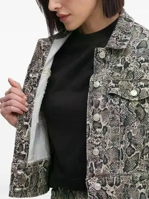 JOOP! Snake-print Denim Jacket