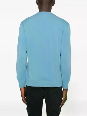 C.P. COMPANY Lens-detail Wool Sweater - Blue