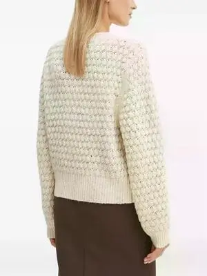 SILVIAN HEACH Textured Knit Button-down Cardigan