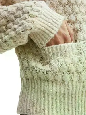 SILVIAN HEACH Textured Knit Button-down Cardigan