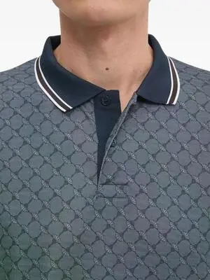 JOOP! Talon Cornflower Patterned Tipped Polo Shirt