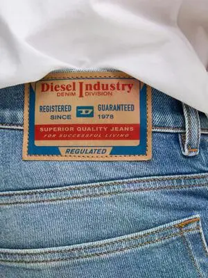 DIESEL® Light Wash Cotton Jeans