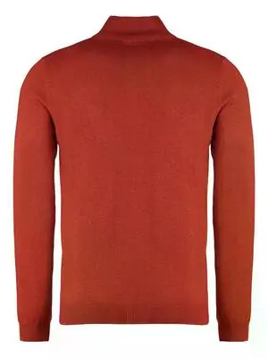 MOORER Half-zip Sweater - Orange