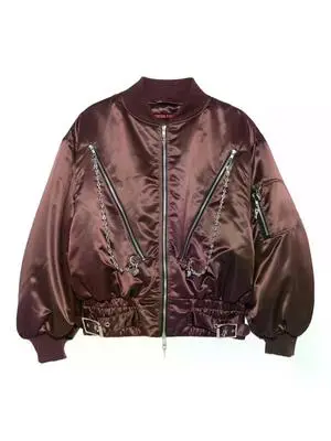 CHOPOVA LOWENA Chain-embellished Bomber Jacket