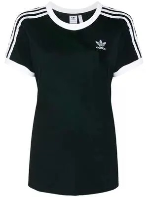 Adidas Classic Stripe Detail T-shirt - Black