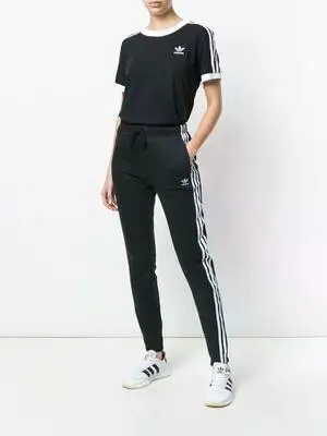 Adidas Classic Stripe Detail T-shirt - Black