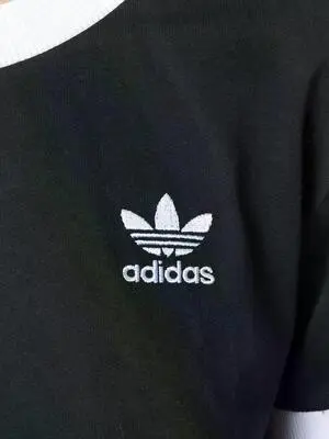 Adidas Classic Stripe Detail T-shirt - Black