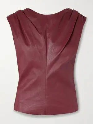 Stouls Dolores Gathered Leather Top