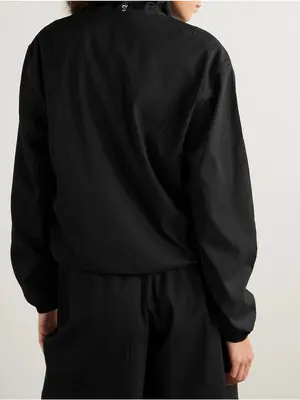 On Crinkled-shell Zip-up Jacket - Black