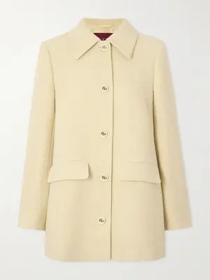 Gucci Wool-blend Tweed A-line Coat
