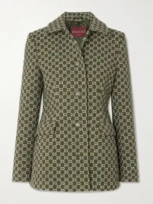 Gucci Jacquard-knit Cotton-blend Bouclé Jacket
