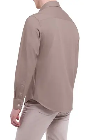 Bugatchi James Ooohcotton® Button-up Shirt - Camel