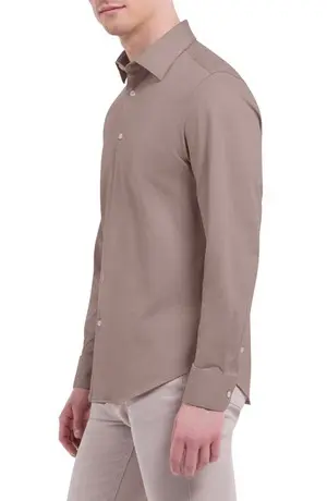 Bugatchi James Ooohcotton® Button-up Shirt - Camel