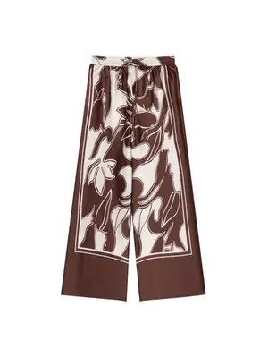 RO&ZO Printed Wide Leg Trousers
