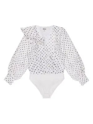 RO&ZO Mini Spot Frill Detail Bodysuit