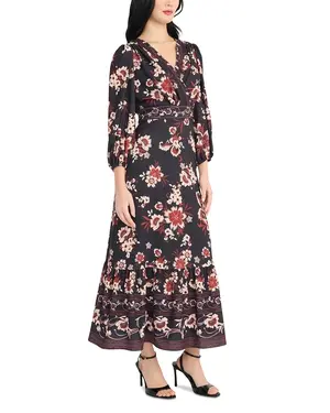 Maggy London V-neck Midi Dress