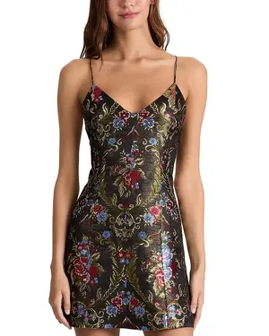 Alice + Olivia Tayla Jacquard Mini Dress