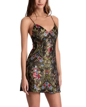 Alice + Olivia Tayla Jacquard Mini Dress