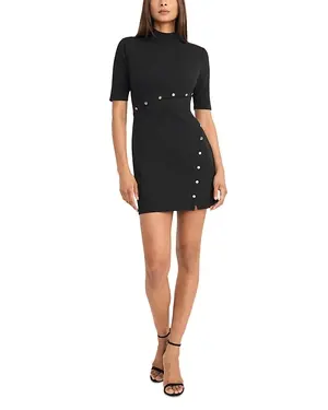 Maggy London Mock Neck Mini Dress
